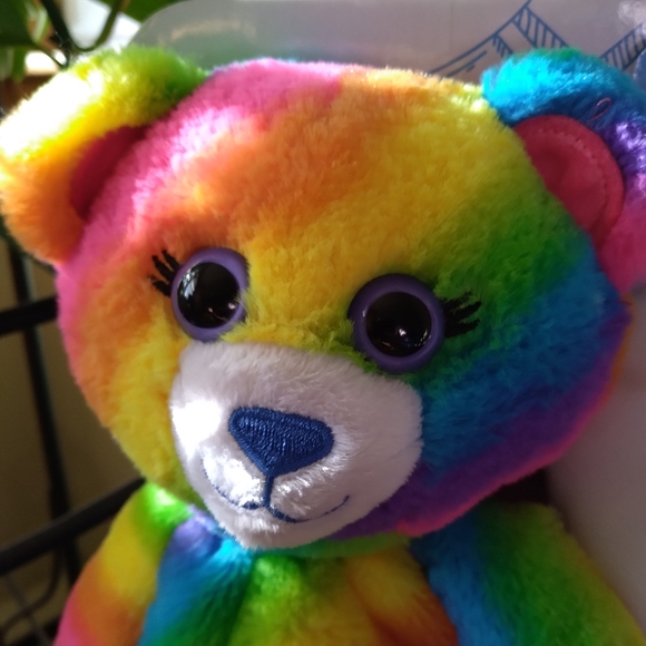 Build-A-Bear | Toys | New Rare Build A Bear Rainbow Tie Dye Bear ...